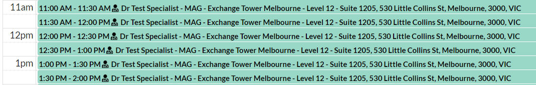 My Clinic Calendar – Kawaconn Connect